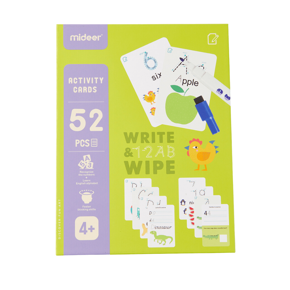 Write & Wipe Cards 123 & ABC